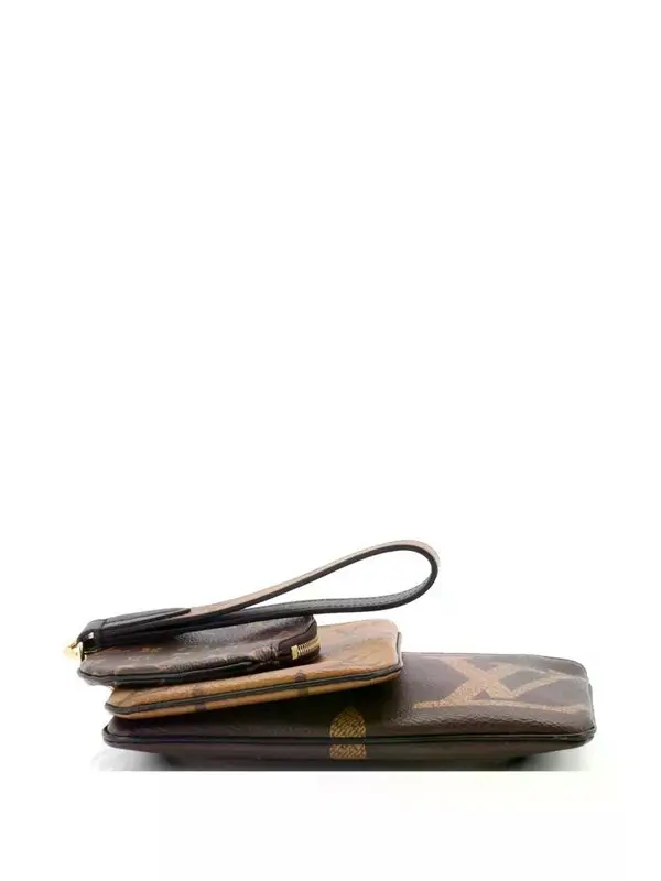 LOUIS VUITTON Trio Pouch Set Reverse Monogram Giant Clutch Bag