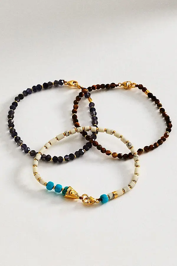 Chan Luu Set Of 3 Friendship Bracelets - Multi