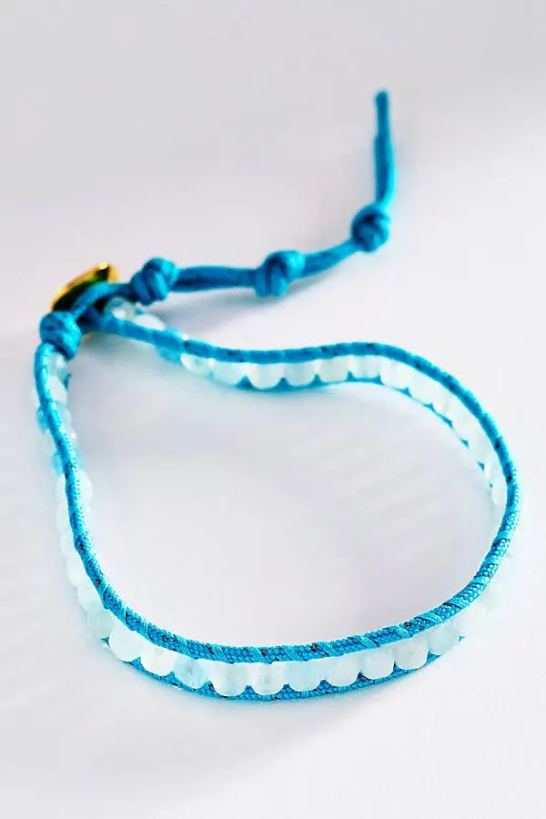Chan Luu Paracord Anklet - Aquamarine
