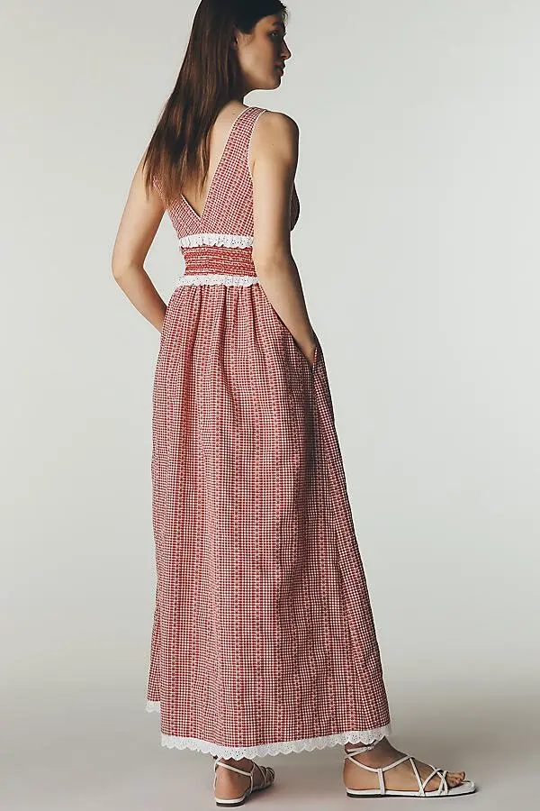 Saylor Karima V-neck Maxi Dress