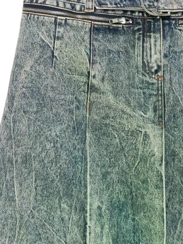 Vaquera Belted Denim Skirt