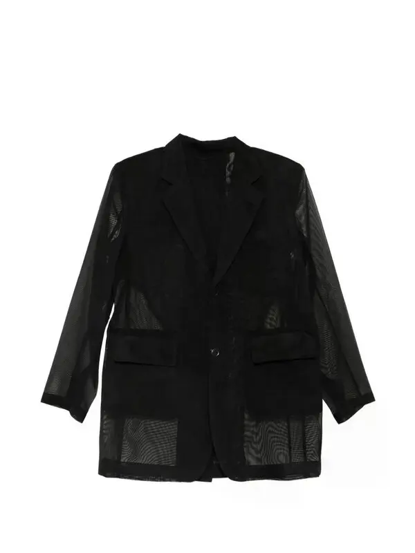 Toga Mesh Blazer - Black
