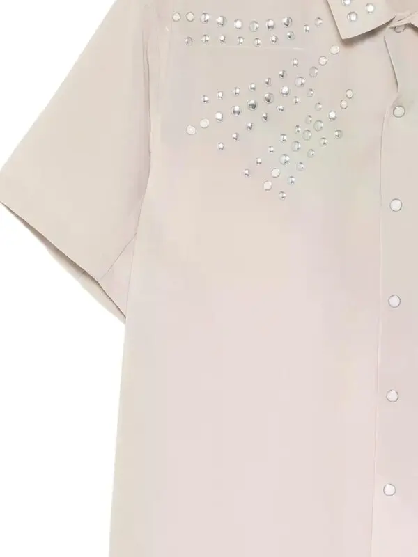 TOGA TOO Stud Embellished Short Sleeve Shirt