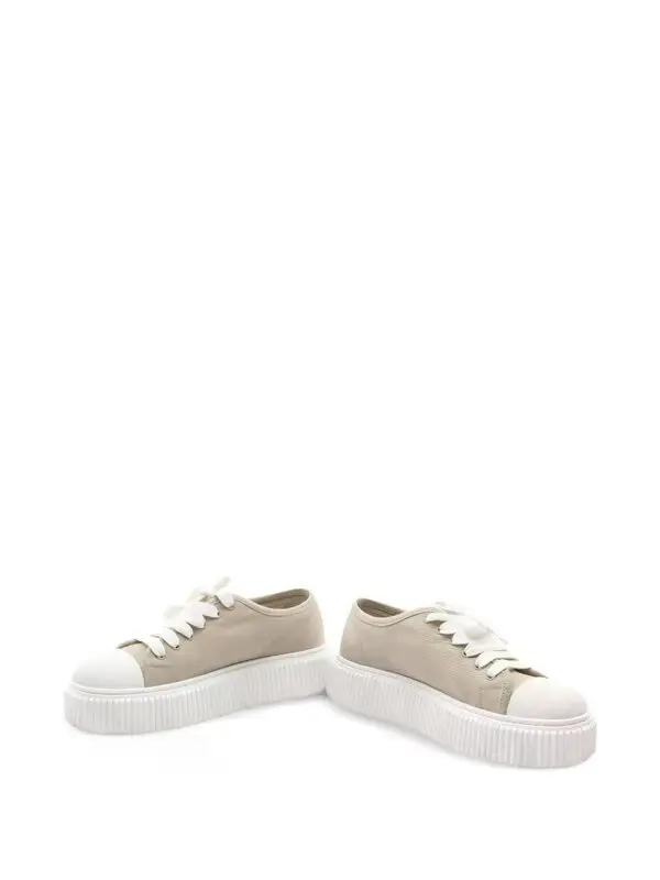Miu Miu Platform Canvas Sneakers