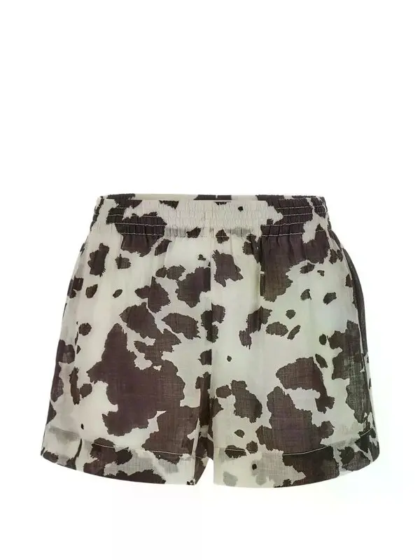MC2 SAINT BARTH Meave Animal Print Shorts
