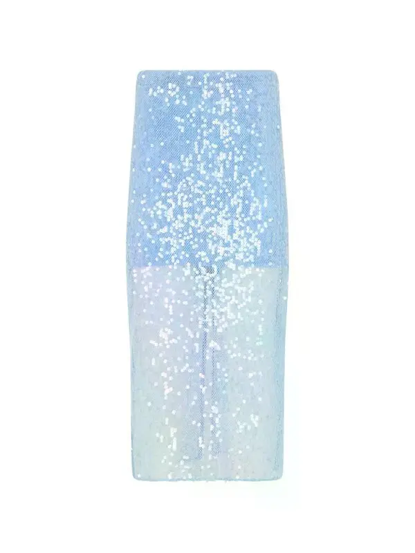 Veronica Beard Allora Sequin Midi Skirt - Blue