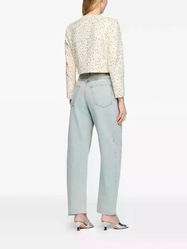 Sandro Sequin-embellished Cropped Jacket