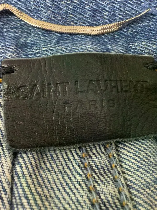 Saint Laurent Ripped Slim-fit Jeans