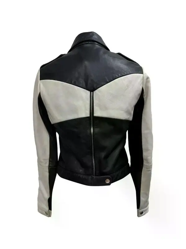 Maje Two-tone Leather Jacket