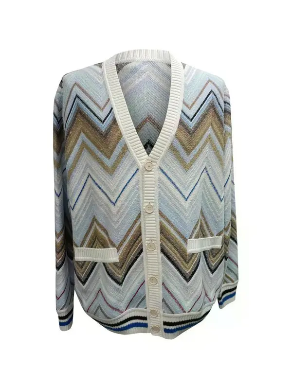 Missoni Zig-zag Print Cardigan - Blue