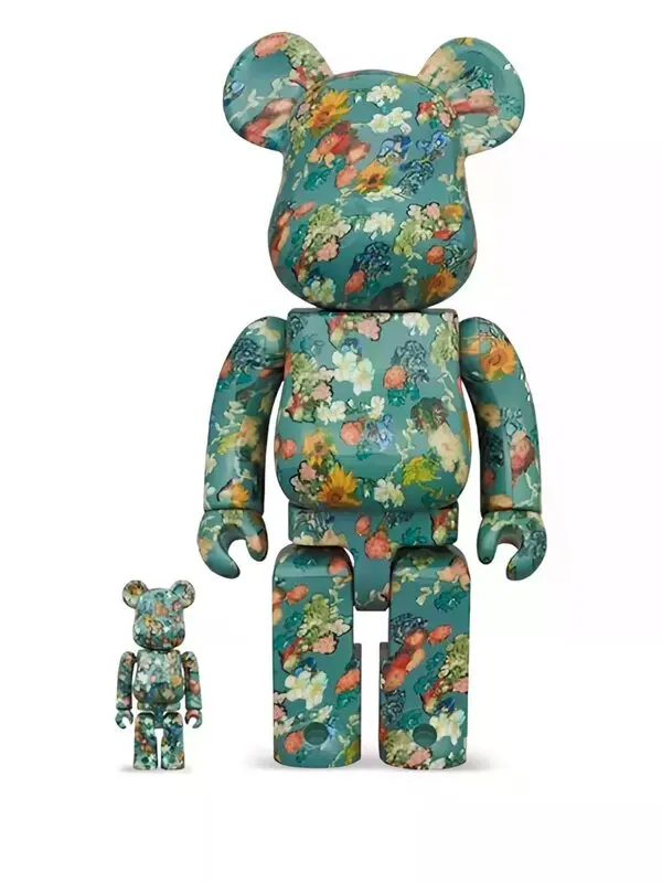 MEDICOM TOY X Van Gogh Museum Floral-pattern Anniversary 100% And 400 - Blue
