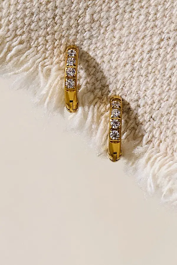LOVER'S TEMPO Evie 10mm Huggie Hoop Earrings - Gold