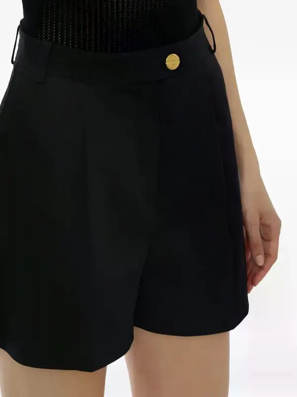 Elisabetta Franchi Gabardine Buttoned Shorts