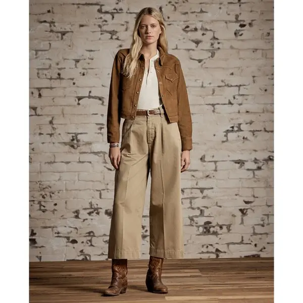 Ralph Lauren Sueded Sheepskin Western Jacket