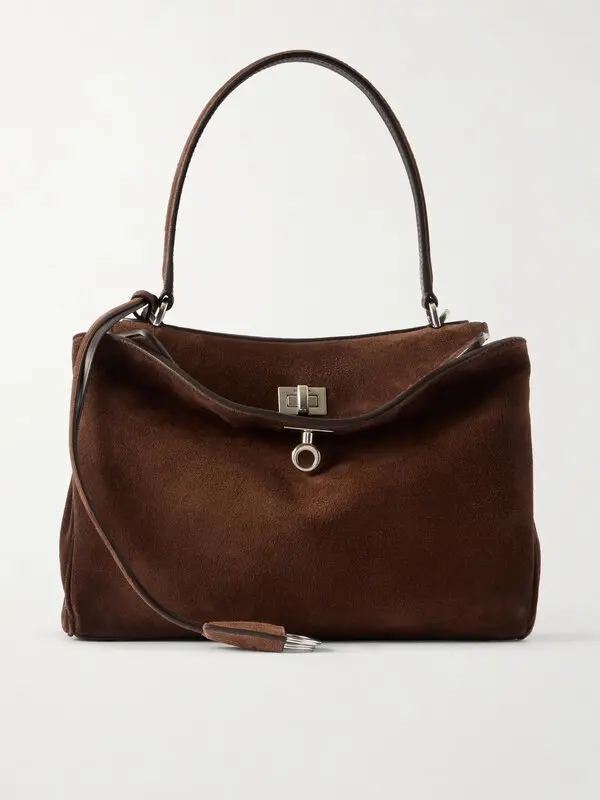 Balenciaga Rodeo Small Suede Tote