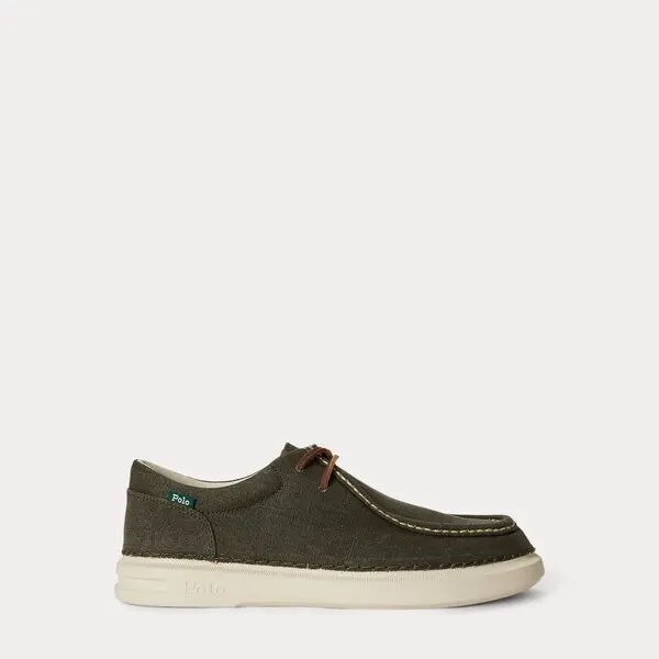 Ralph Lauren Washed Canvas Moc-toe Shoes