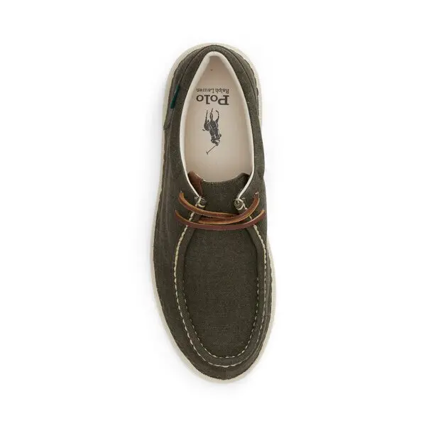 Ralph Lauren Washed Canvas Moc-toe Shoes