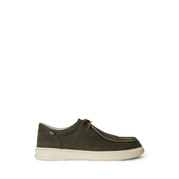 Ralph Lauren Washed Canvas Moc-toe Shoes