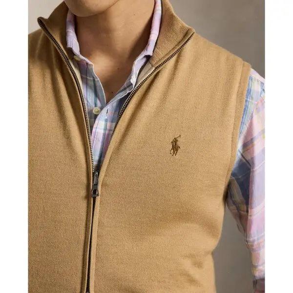 Ralph Lauren Reversible Hybrid Sweater Vest With Signature Pony