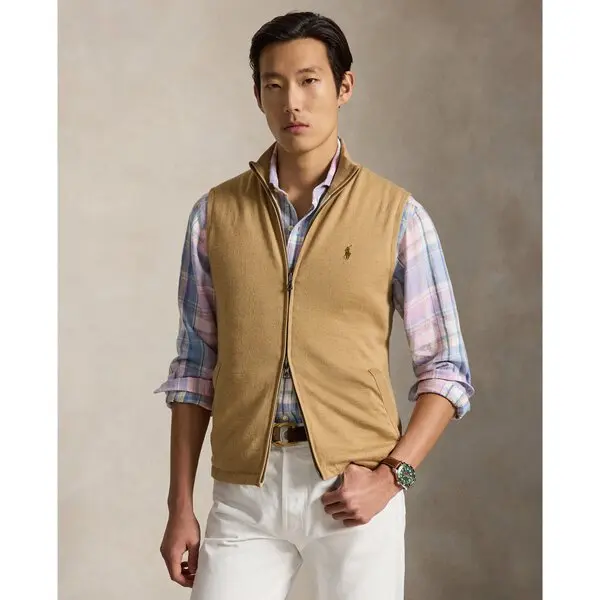 Ralph Lauren Reversible Hybrid Sweater Vest With Signature Pony