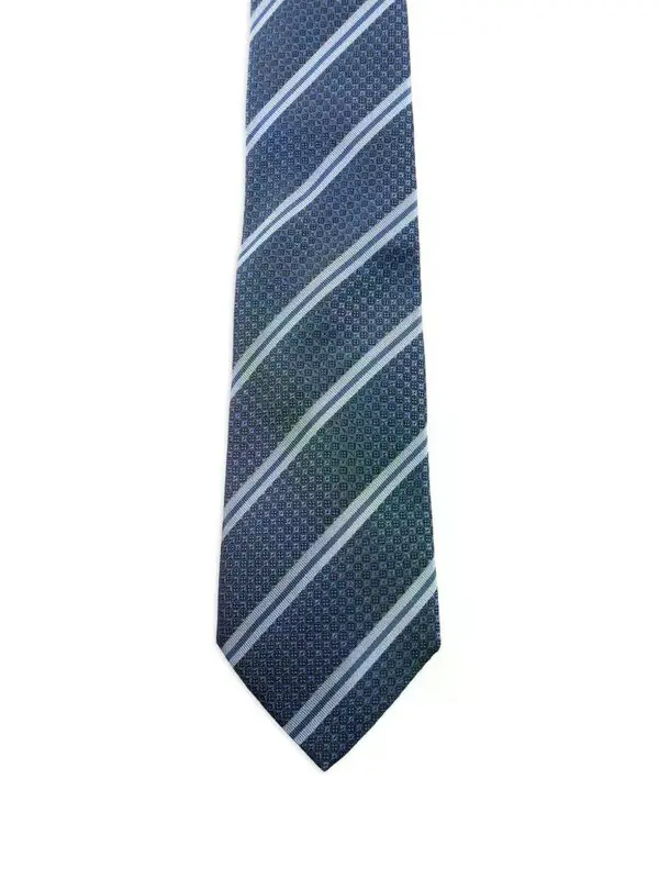 Etro Jacquard Silk Tie - Blue