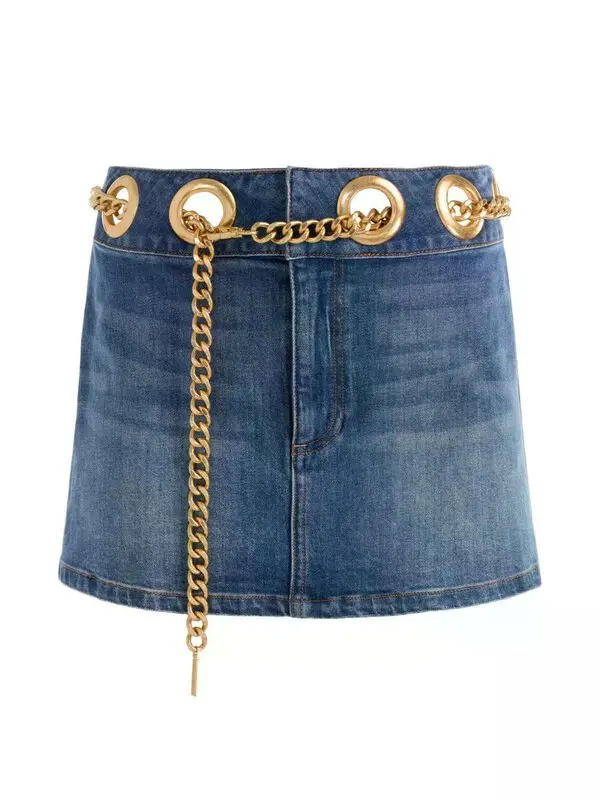Alice + Olivia Morgana Chain-belt Mini Skirt
