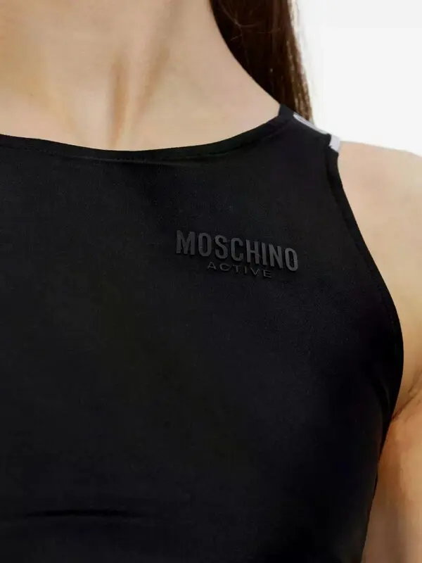 Moschino Cropped Logo Top