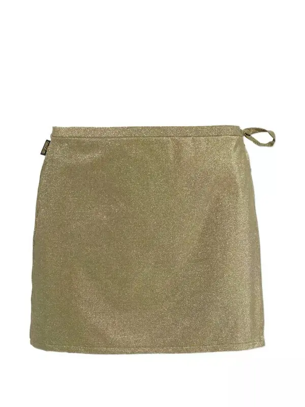 Moschino Logo-patch Mini Sarong - Gold
