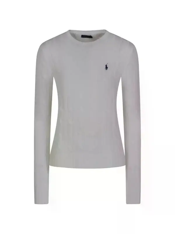 Polo Ralph Lauren Cable-knit Crewneck Sweater - White