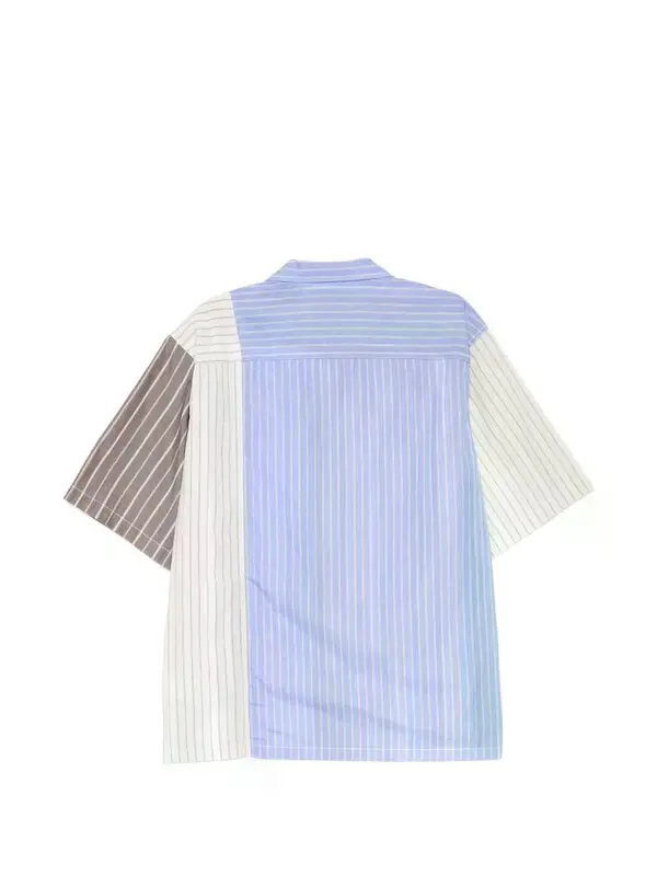 Comme Des Garçons Striped Panelled Shirt
