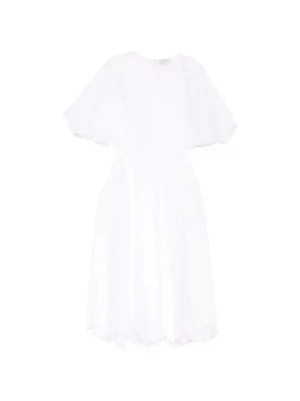 Gabriela Hearst V-neck Dress - White