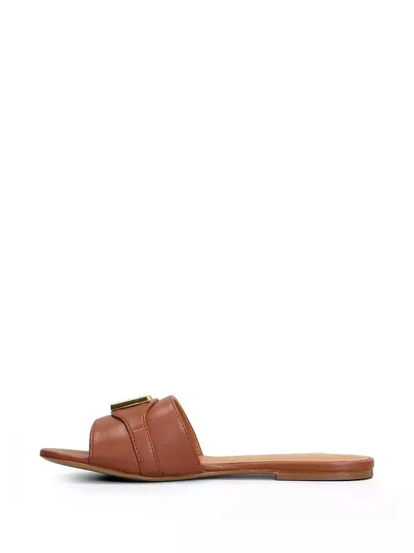 VIA ROMA 15 Leather Flat Sandals