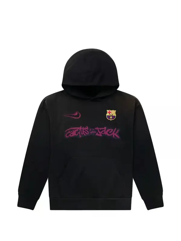 Nike Travis Scott X Fc Barcelona Hoodie - Black