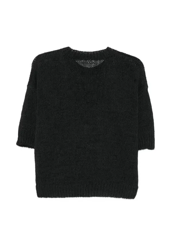 ROBERTO COLLINA Open-knit Short-sleeve Sweater