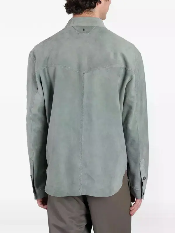 SALVATORE SANTORO Suede Western-style Shirt Jacket