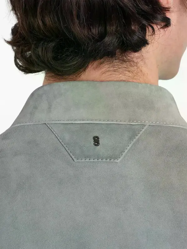 SALVATORE SANTORO Suede Western-style Shirt Jacket