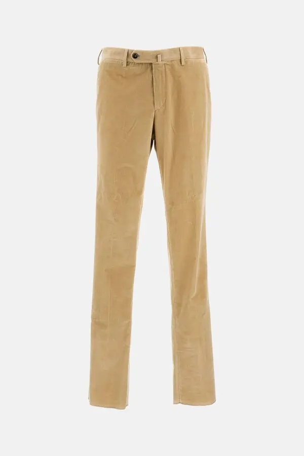 PT TORINO Ribbed Slim Fit Trousers