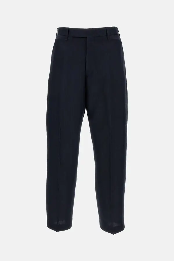 Paul Smith Tailored Linen Trousers - Blue