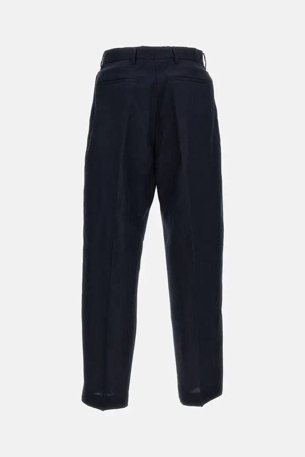 Paul Smith Tailored Linen Trousers - Blue