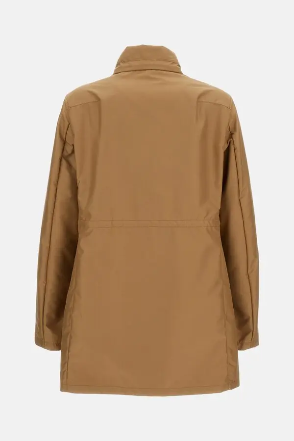 FAY Virginia Jacket In Technical Poplin - Brown