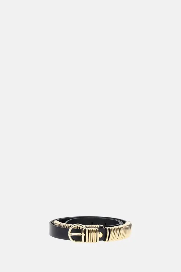 Federica Tosi Belt With Rings - Black
