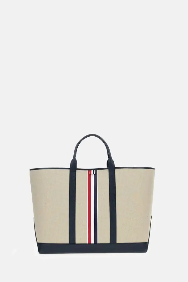 Thom Browne Oversized Tote Bag - Beige