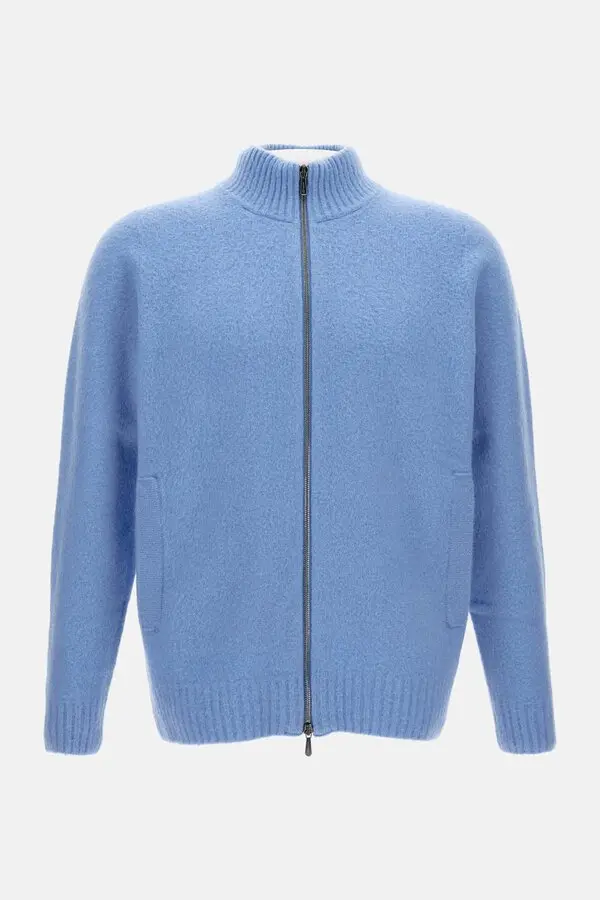 DRUMOHR Textured Zip Cardigan
