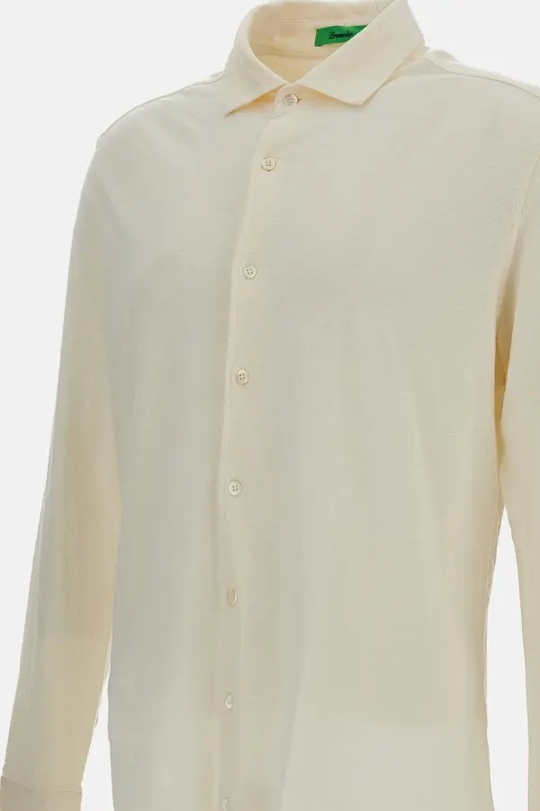 DRUMOHR Camicia Collo Francese - White