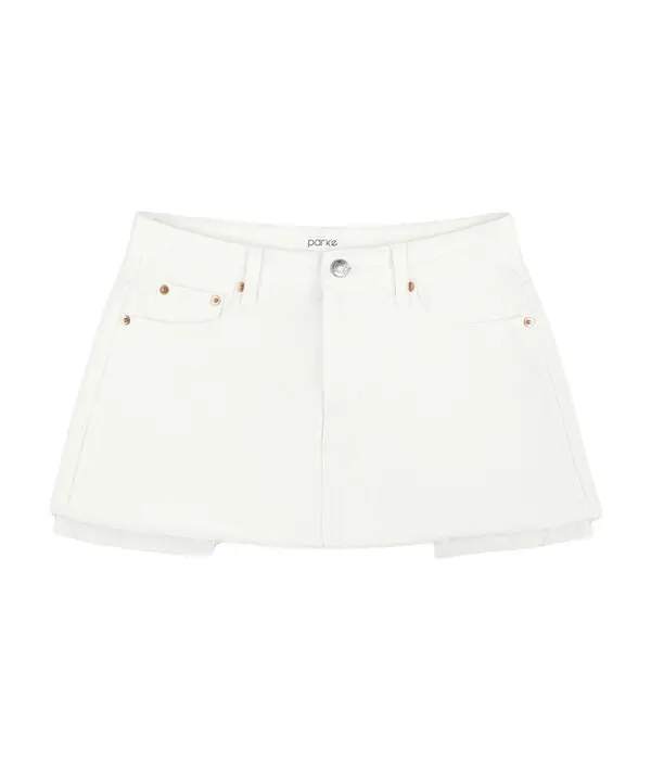 PARKE Denim Mini Skirt - Peel