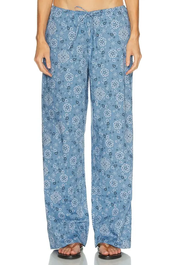 SKIMS Cotton Poplin Pant - Artic Bandana