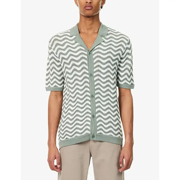 RAITH Serenita Graphic-pattern Knit Shirt