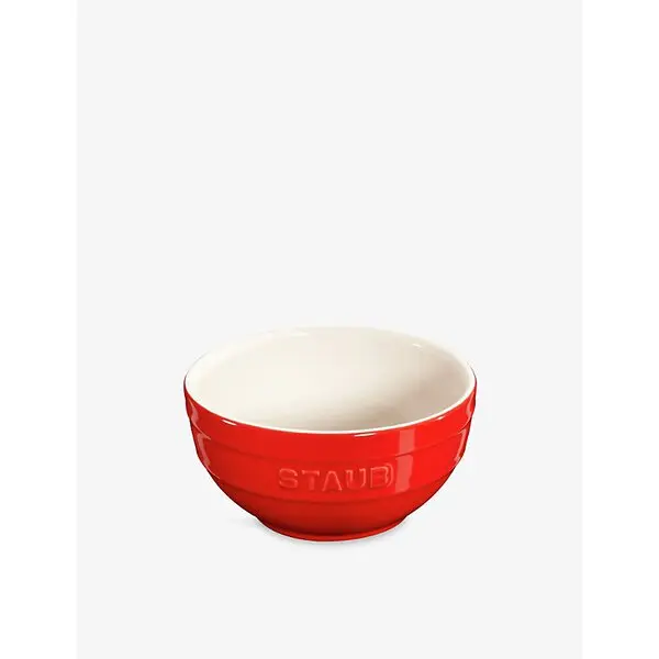 STAUB Brand-embossed Ceramic Bowl - Cherry