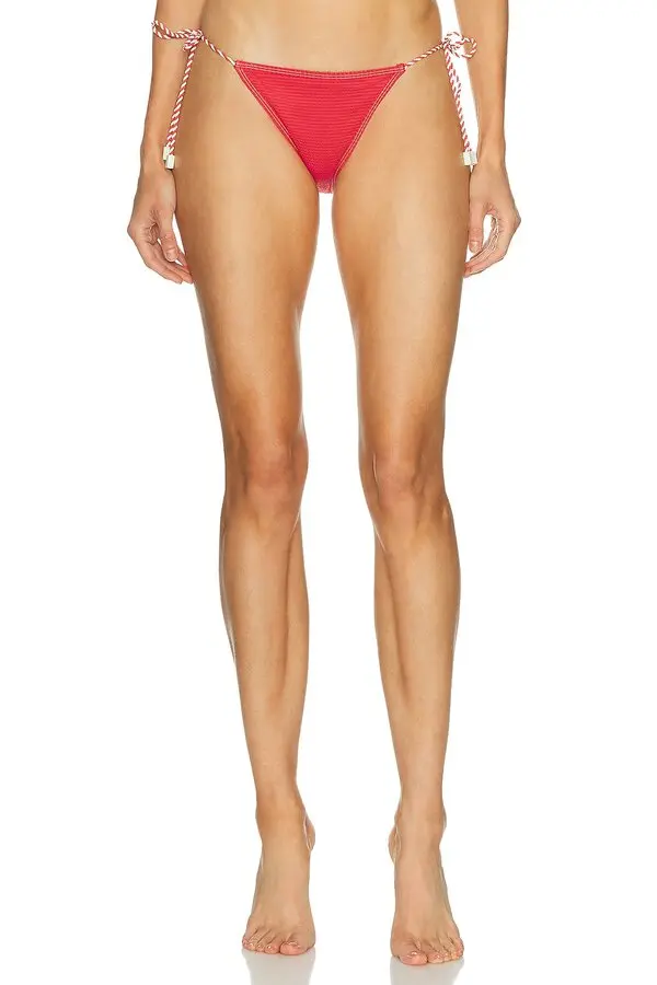 Solid & Striped The Harlow Bikini Bottom - Rooftop Red