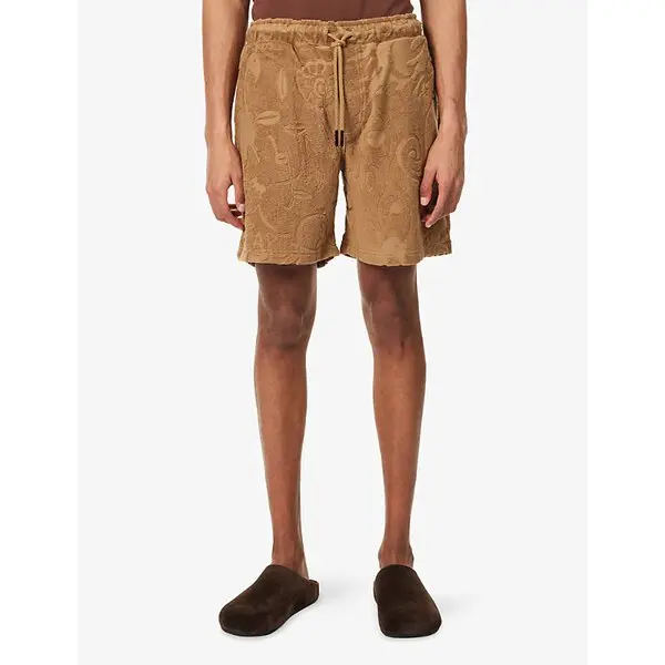 Oas Porto Devore Cotton-blend Shorts